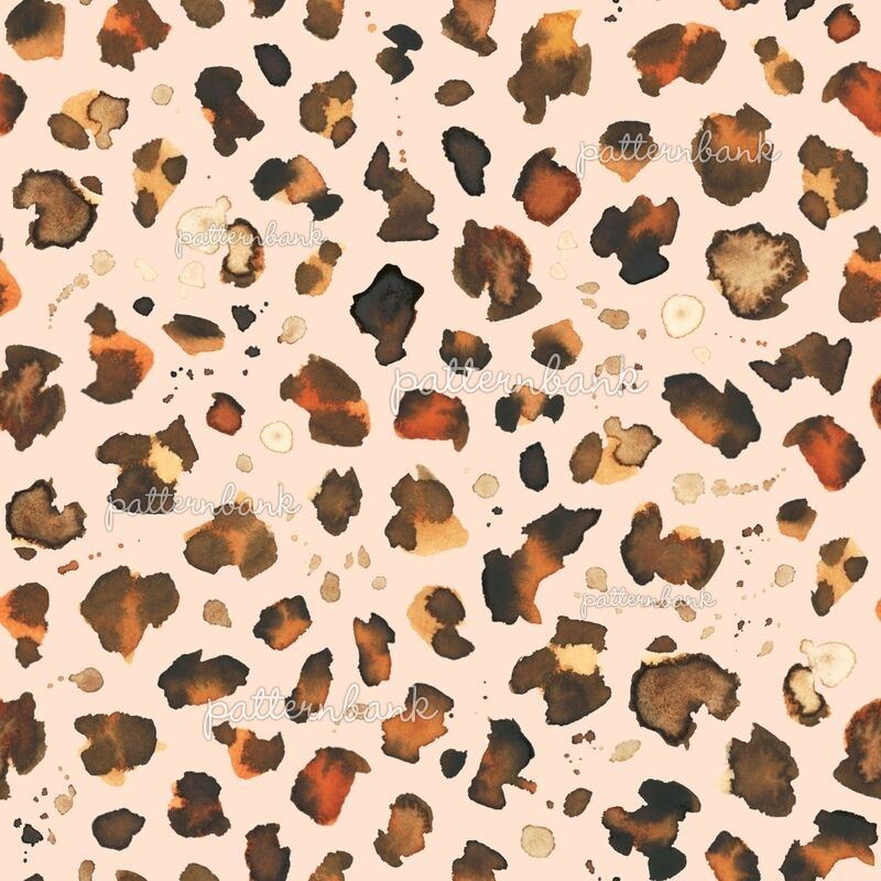 Watercolor Brown Leopard Jungle Animal Skin by Viktorova Tanya Seamless ...
